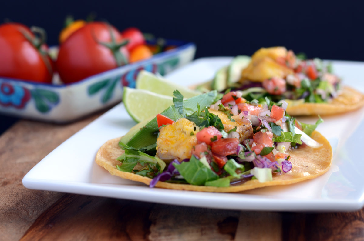 red palm oil fish tacos – Nutiva