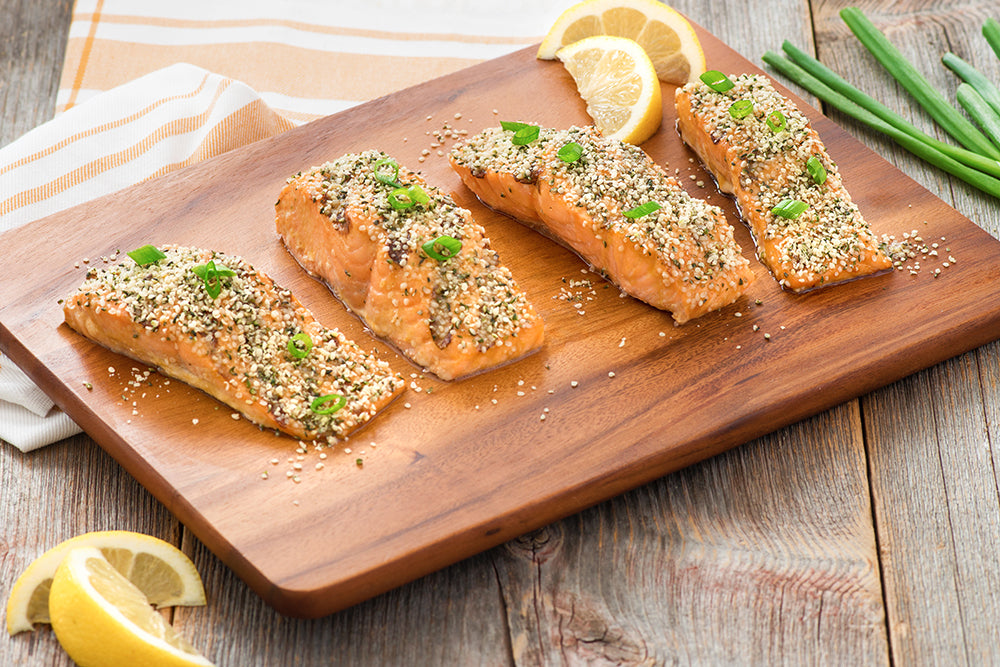 hemp-crusted grilled salmon – Nutiva