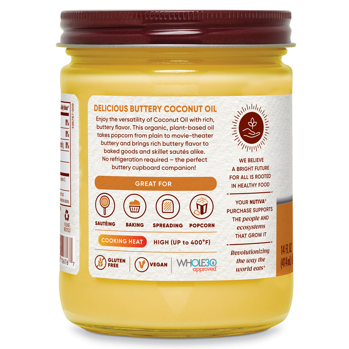 Organic Coconut Oil Buttery Flavor | Nutiva