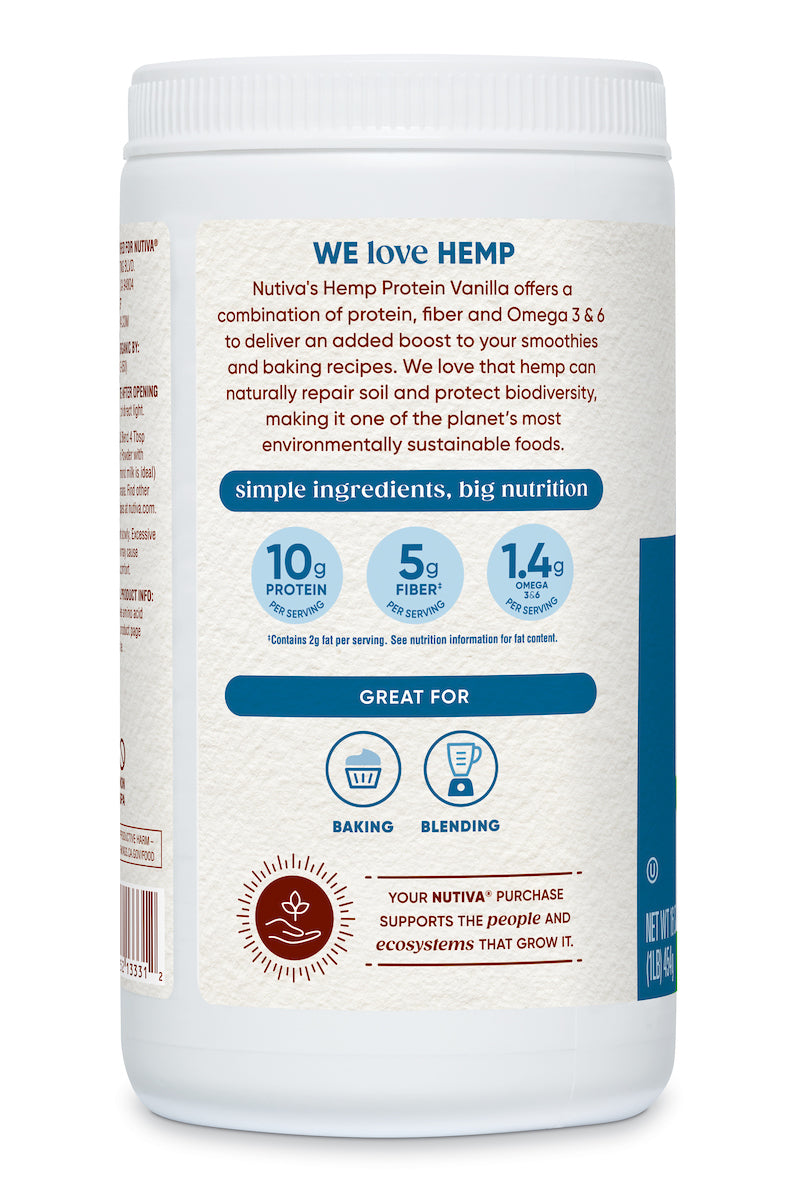 Organic Hemp Protein Powder - Vegetarian Plant Protein Powder | Nutiva